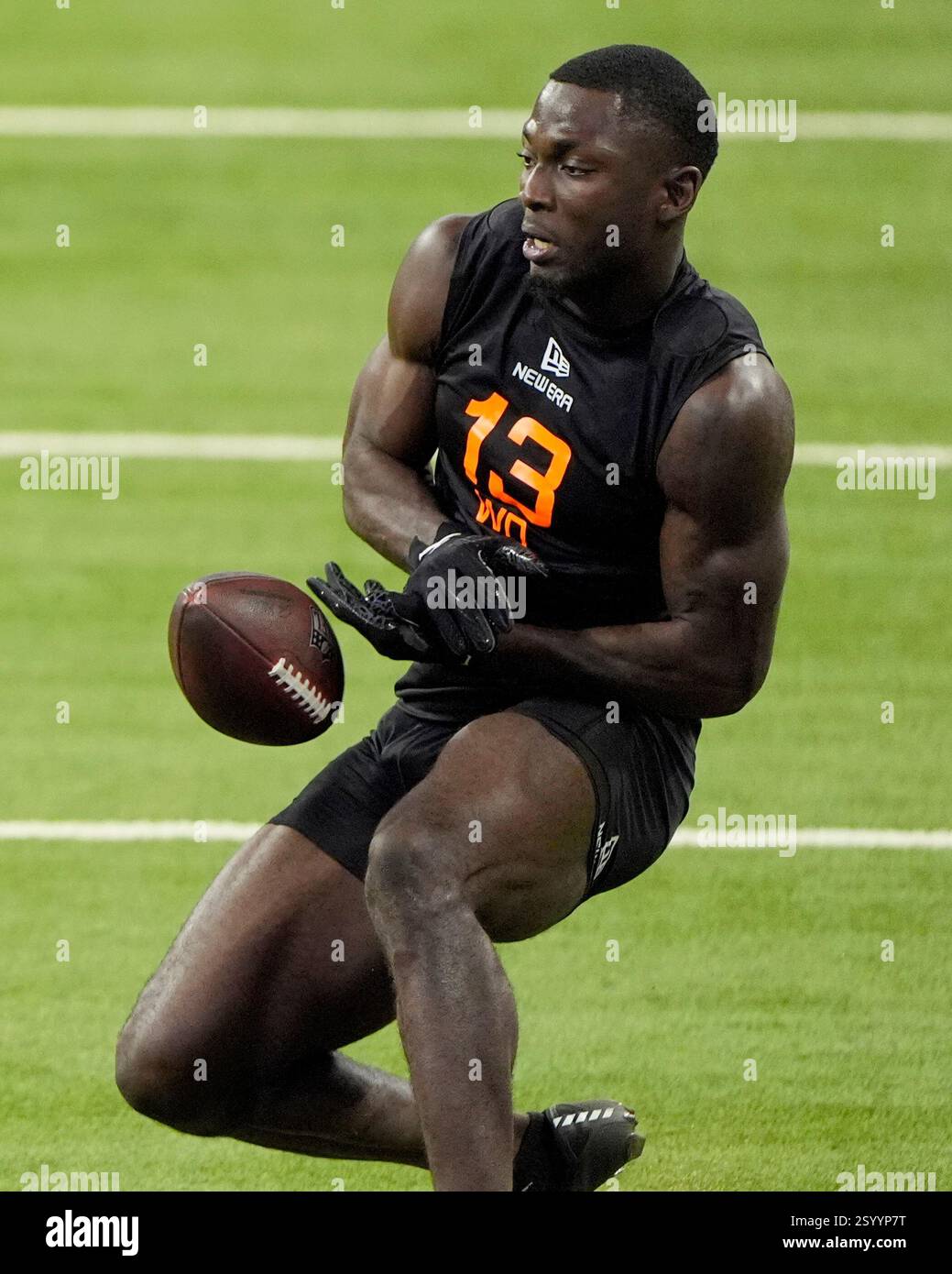 Virginia Tech wide receiver Da'Quan Felton participates in a drill at ...