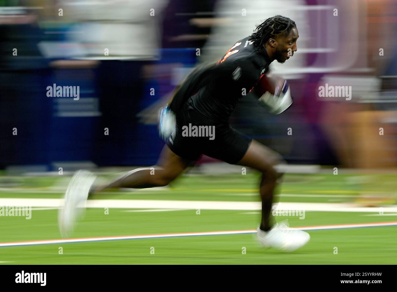 Maryland wide receiver Tai Felton participates in a drill at the NFL ...