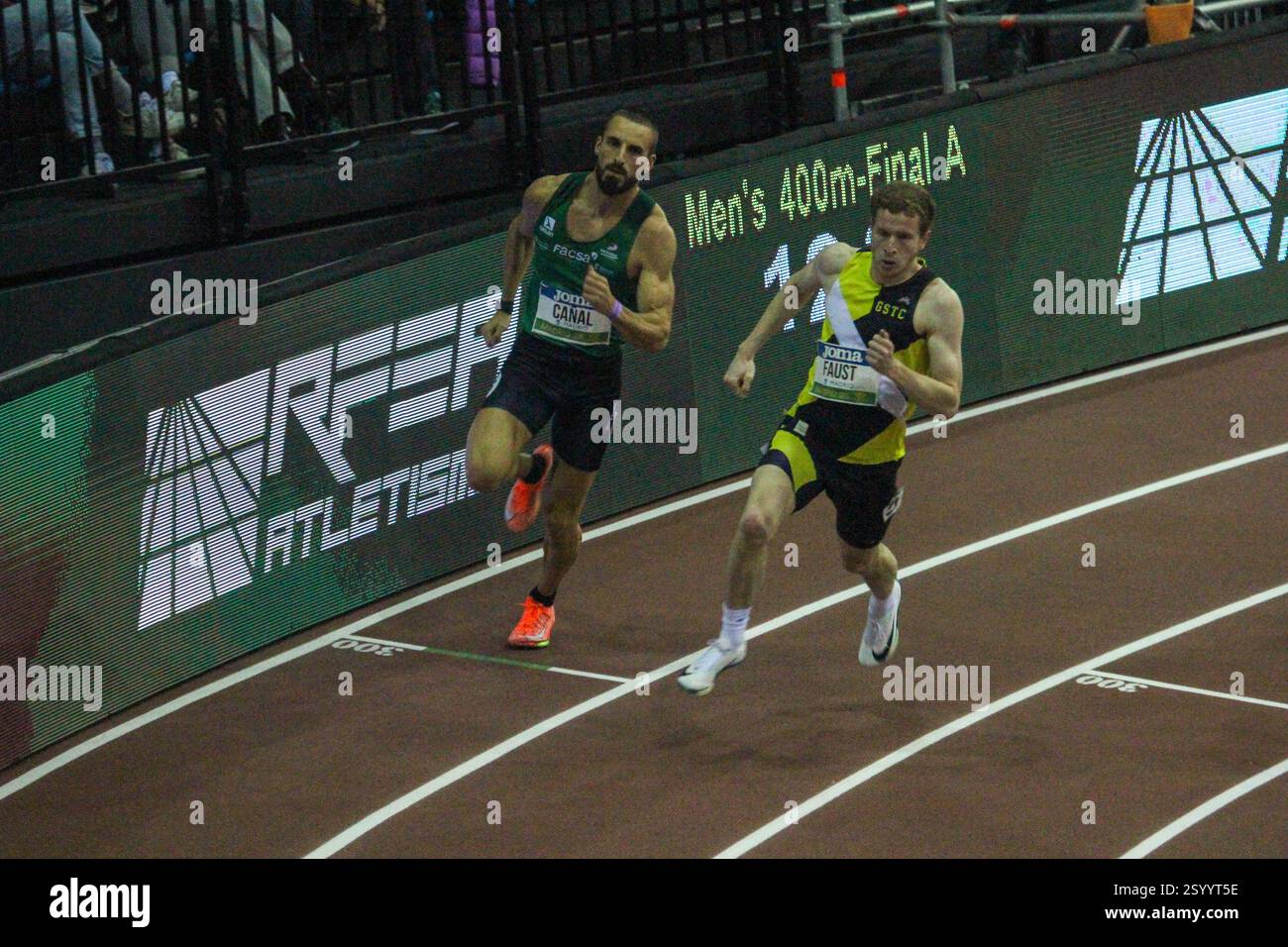 Madrid, Spain, 28th February, 2025: The athlete, Brian Faust (R) and ...