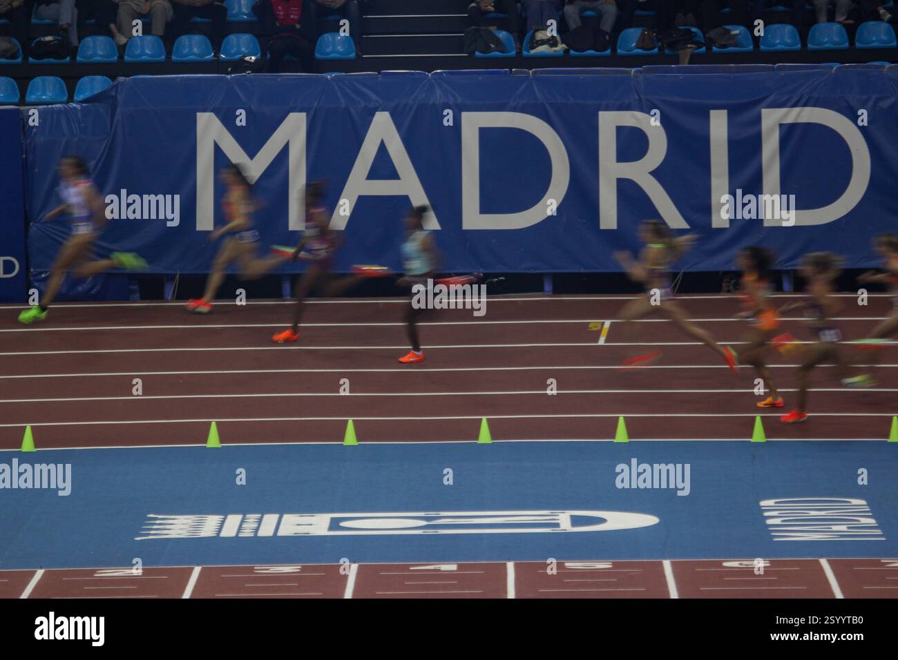 Madrid, Spain, 28th February, 2025: The start of the women's 800m final ...