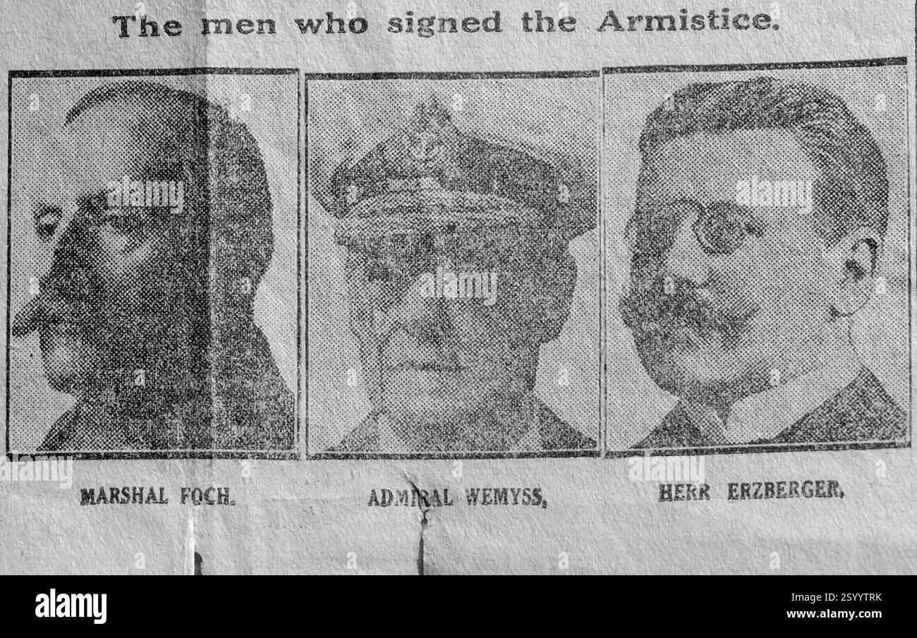 "The men who signed the Armistice" - A portrait from The Evening News ...