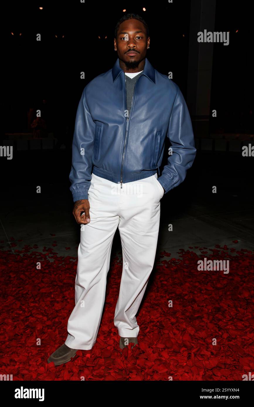 Milan, Italien. 01st Mar, 2025. Stefon Diggs attends FERRAGAMO Autumn ...