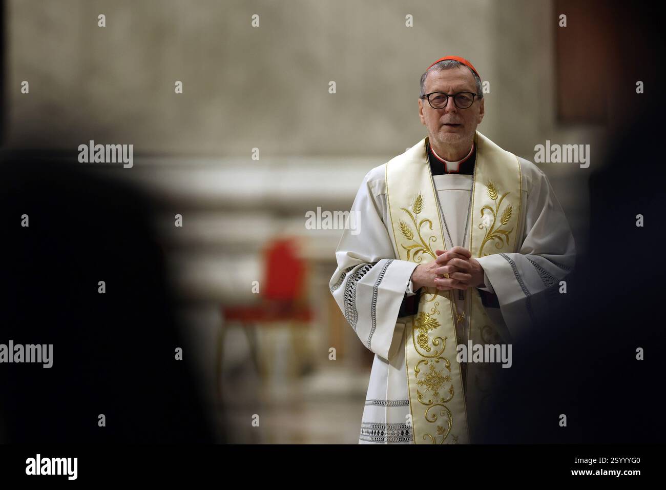 Vatican City, Italy 01.03.2025 : Cardinal Claudio Gugerotti at the ...