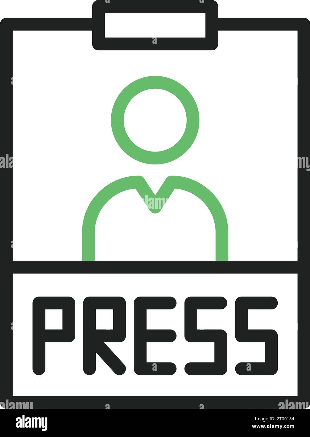 Press Pass icon vector image Stock Vector Image & Art - Alamy