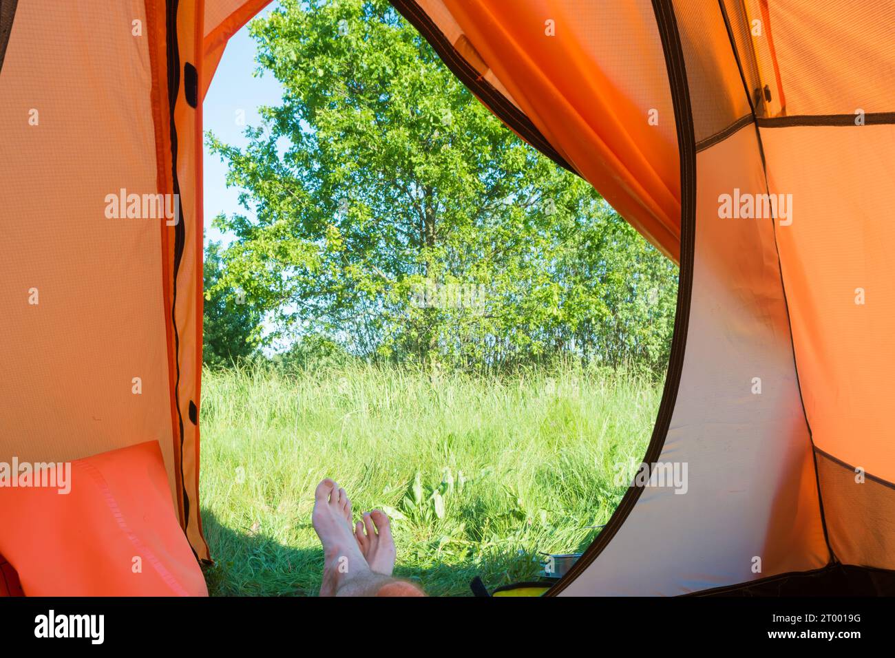 Inside of tent hi-res stock photography and images - Alamy
