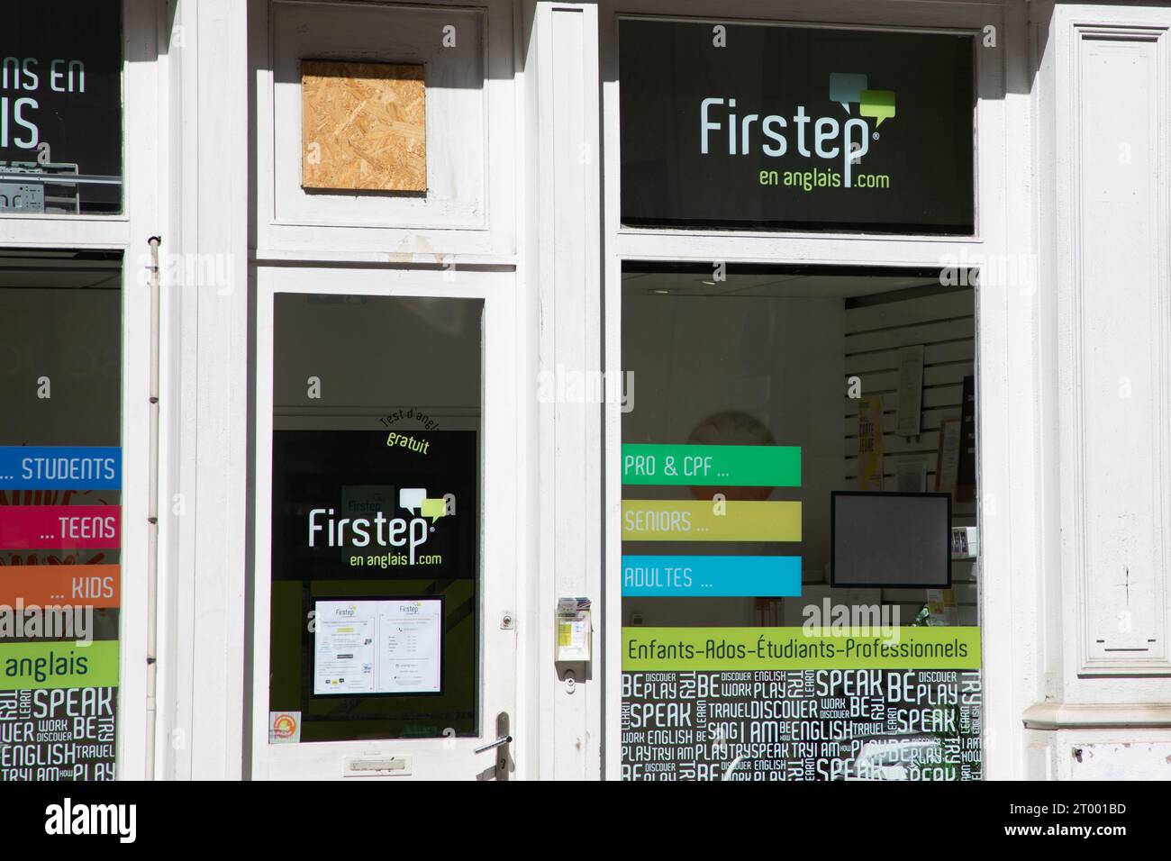 Bordeaux , France - 09 18 2023 : firstep office logo text and brand sign School support and ...