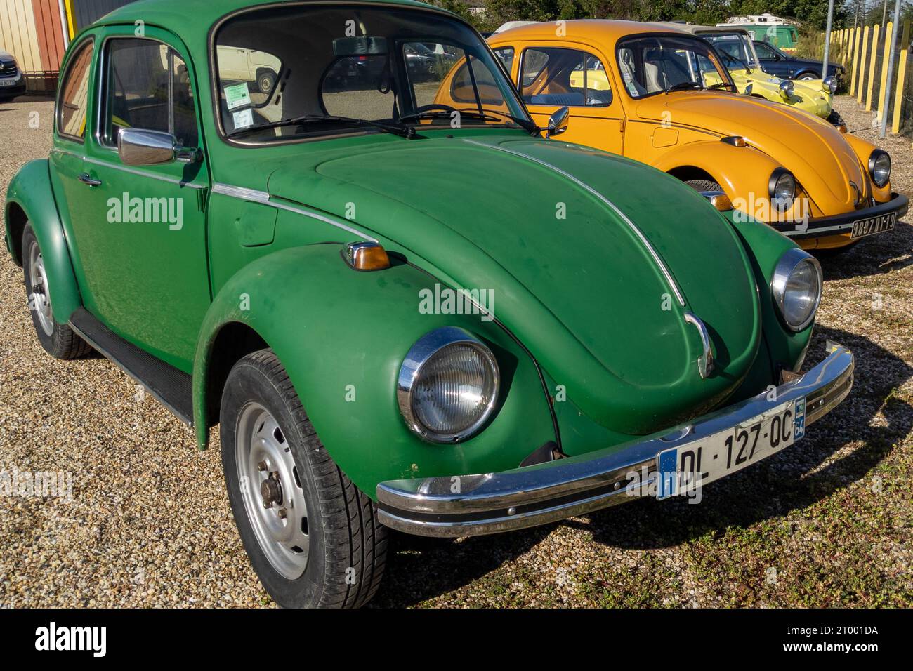 Bordeaux , France - 09 28 2023 : vw 1303 green Volkswagen old Beetle ...