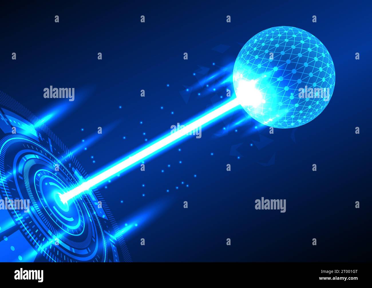 Background technology circle with a laser means technology processing ...