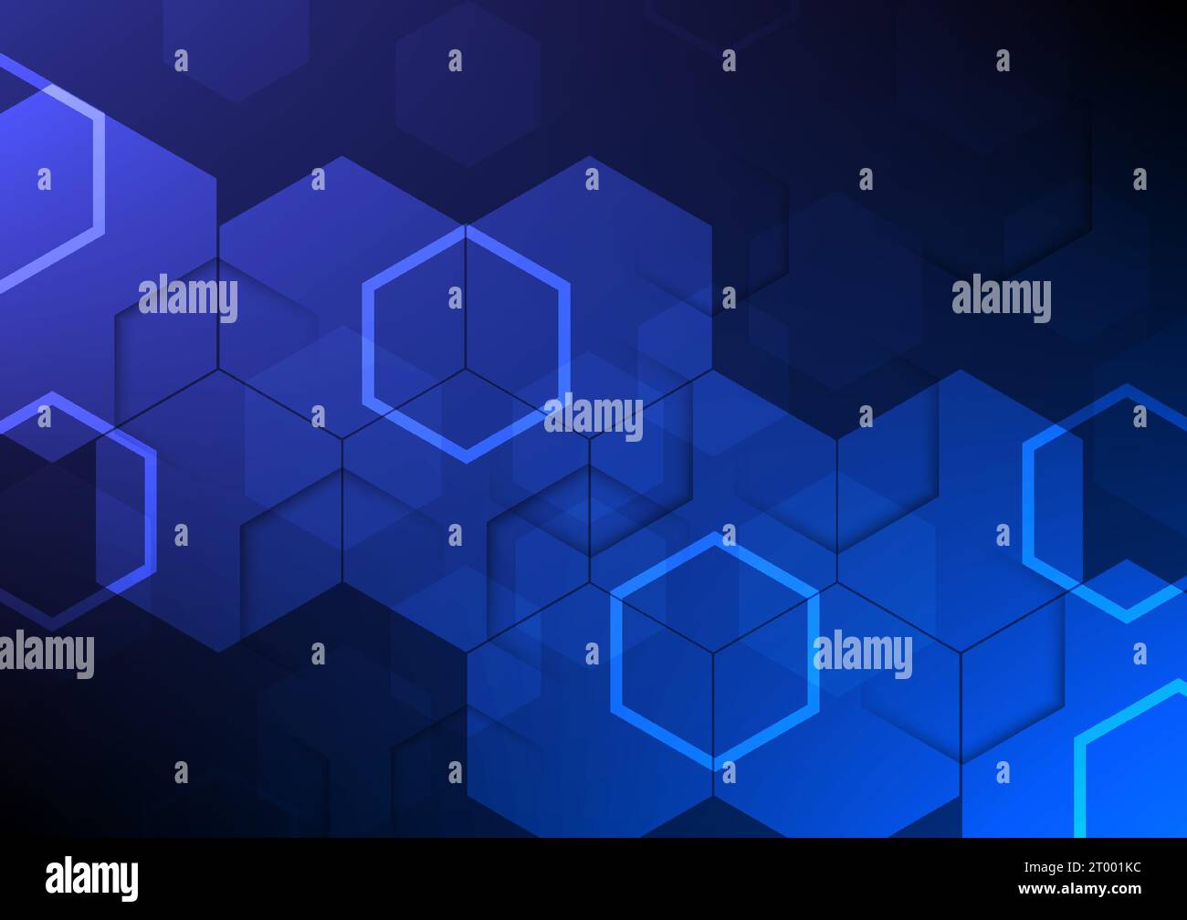 Abstract background technology hexagon conveys the internals of the ...