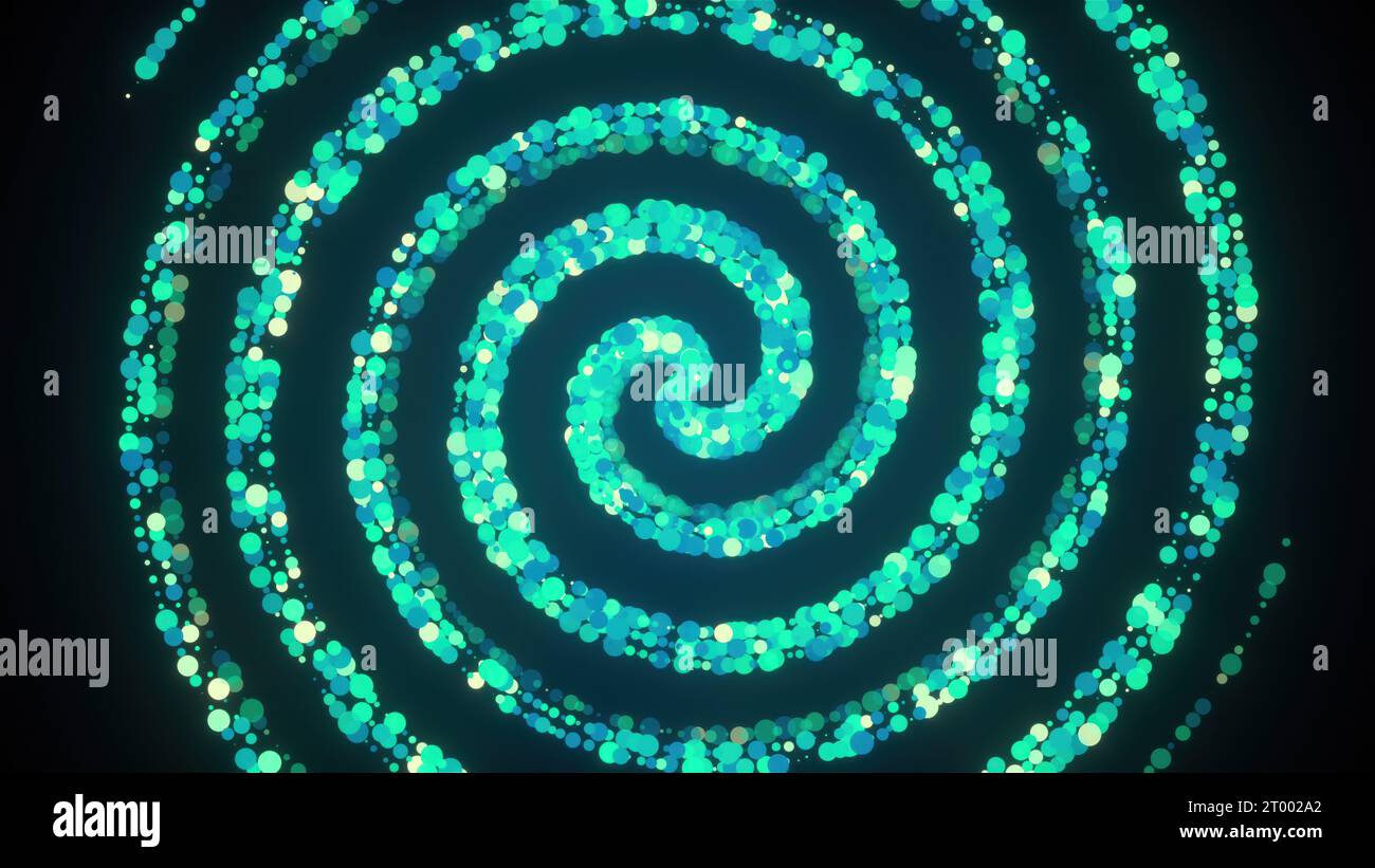Abstract spiral particles. Computer generated 3d render Stock Photo - Alamy