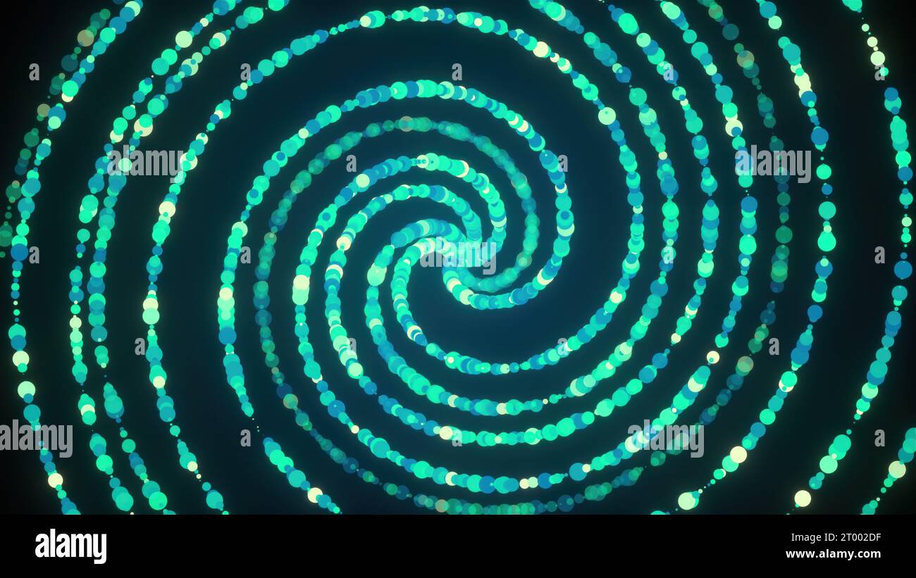 Abstract spiral particles. Computer generated 3d render Stock Photo - Alamy