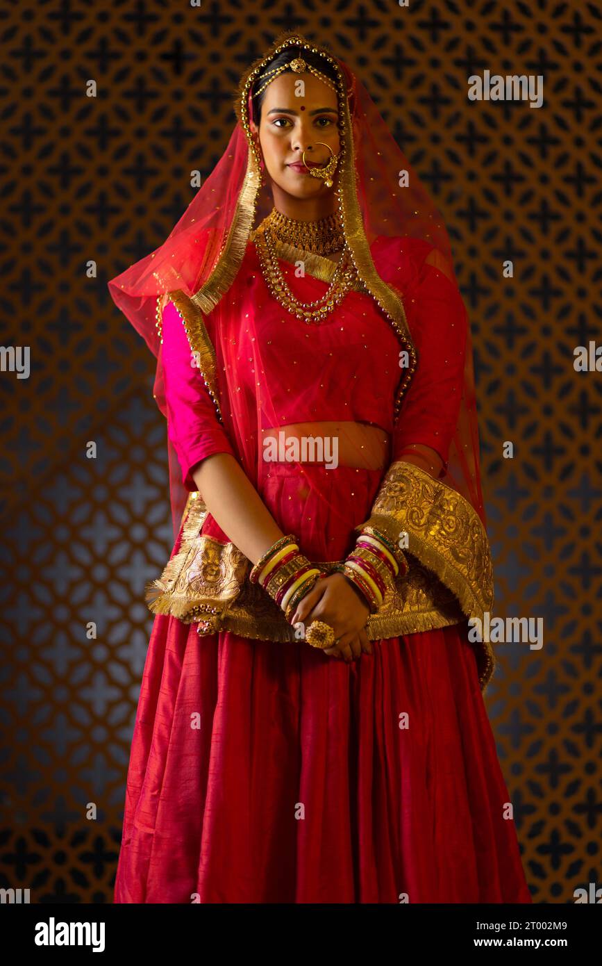 Portrait of Rajput woman in traditional outfit Stock Photo - Alamy