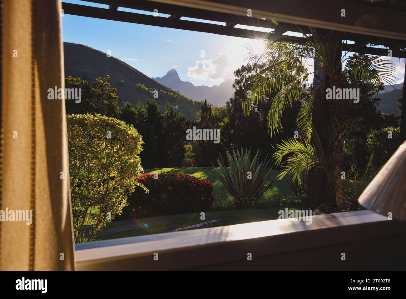 A Peaceful Window View in the Brazilian Countryside Stock Photo - Alamy
