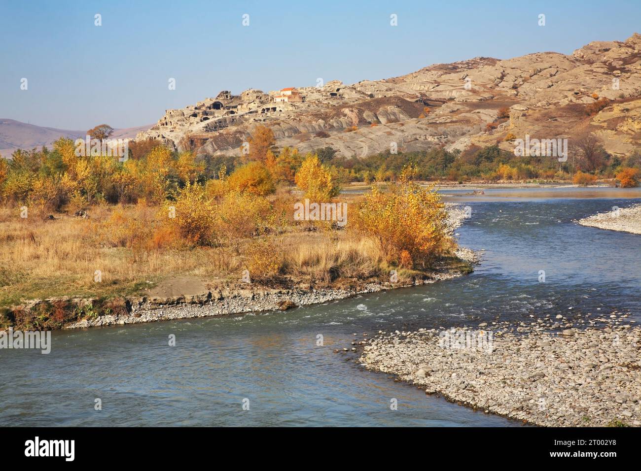 Uplistsikhe cave complex (Lord's fortress) near Gori. Shida Kartli ...