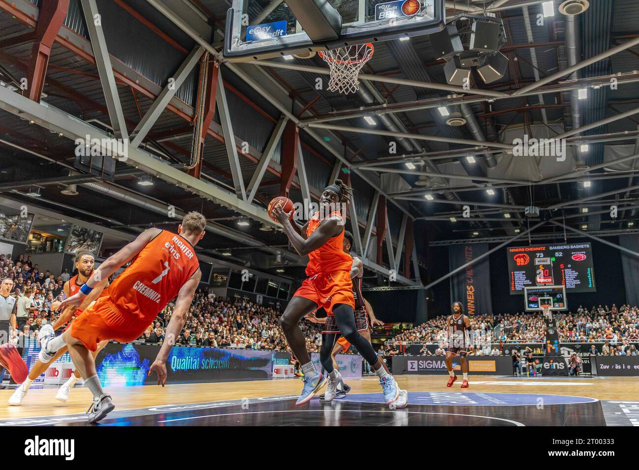 Chemnitz, Deutschland 02. Oktober 2023: 1.BBL - 2023/2024 - Niners ...