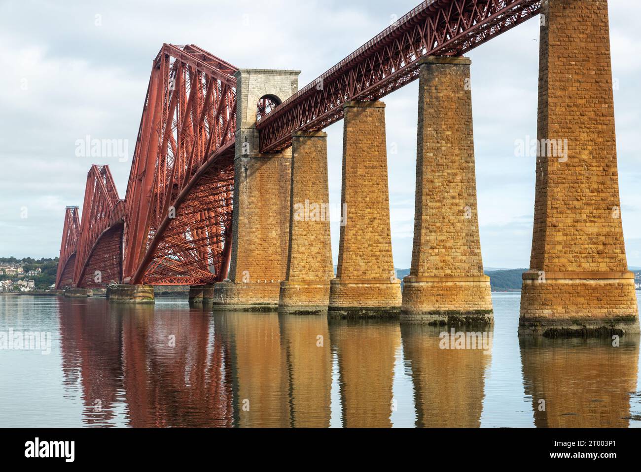 The Iconic Forth Bridge from Hawes Pier in South Queensferry, Scotland ...
