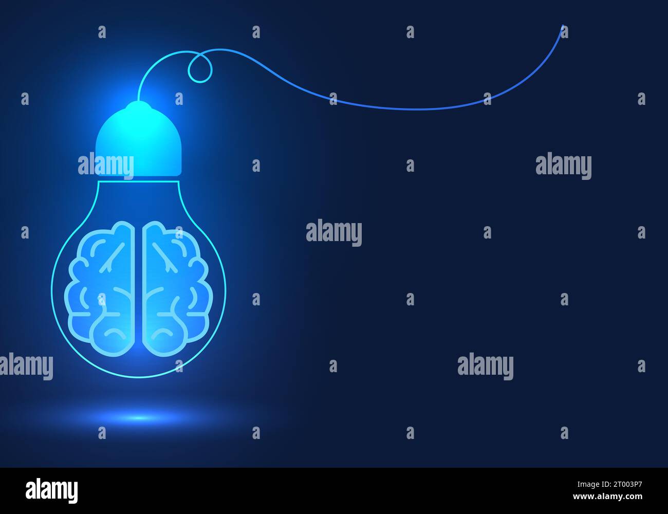 Bulb has a brain hanging down, meaning it's the brain of an artificial ...