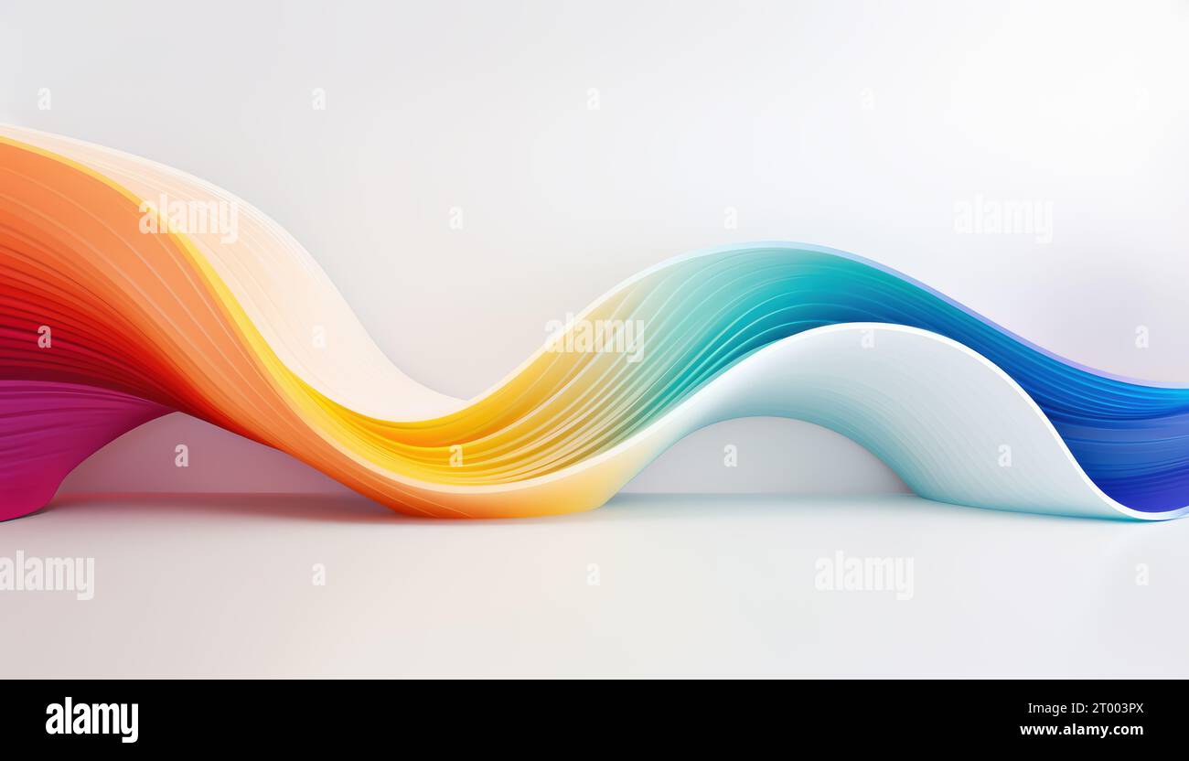 Colorful holographic wave pattern hi-res stock photography and images ...