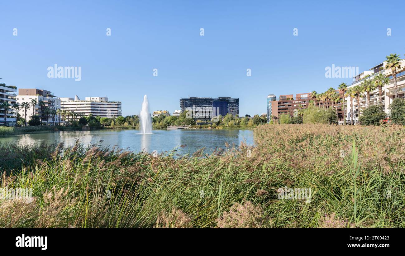 Montpellier, France - 09 18 2023 : Landscape view of city hall by Jean ...