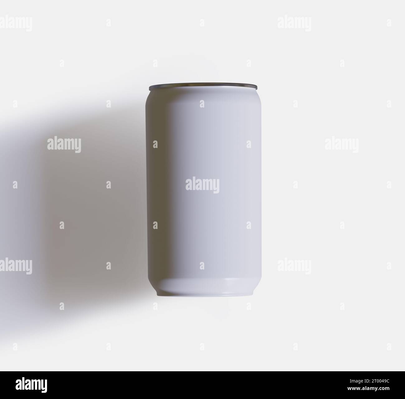 Soda can white color or solid color and realistic texture rendering 3D ...