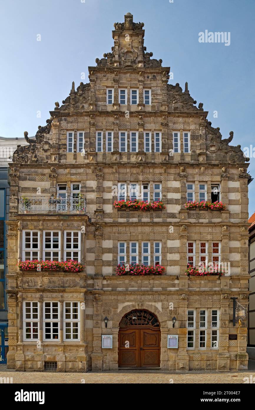 Rattenfaenger house, German Fairy Tale Route, Weser Renaissance, Hameln ...