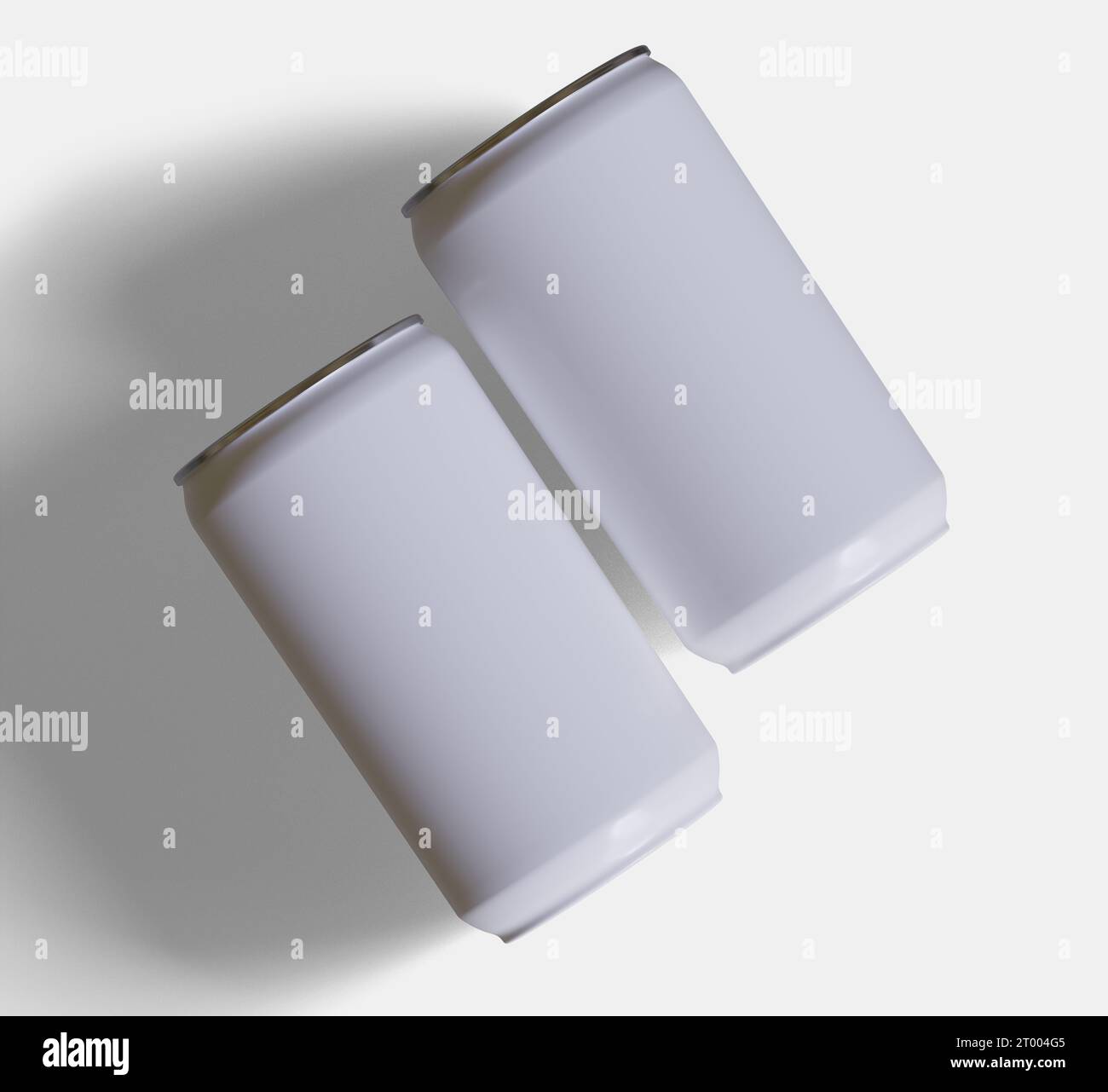 Soda can white color or solid color and realistic texture rendering 3D ...