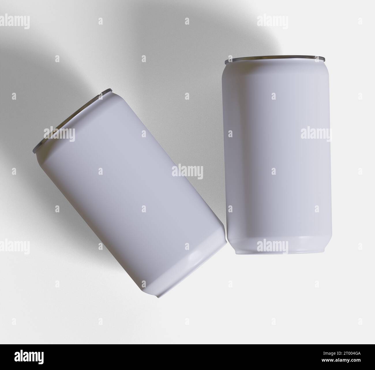 Soda can white color or solid color and realistic texture rendering 3D ...