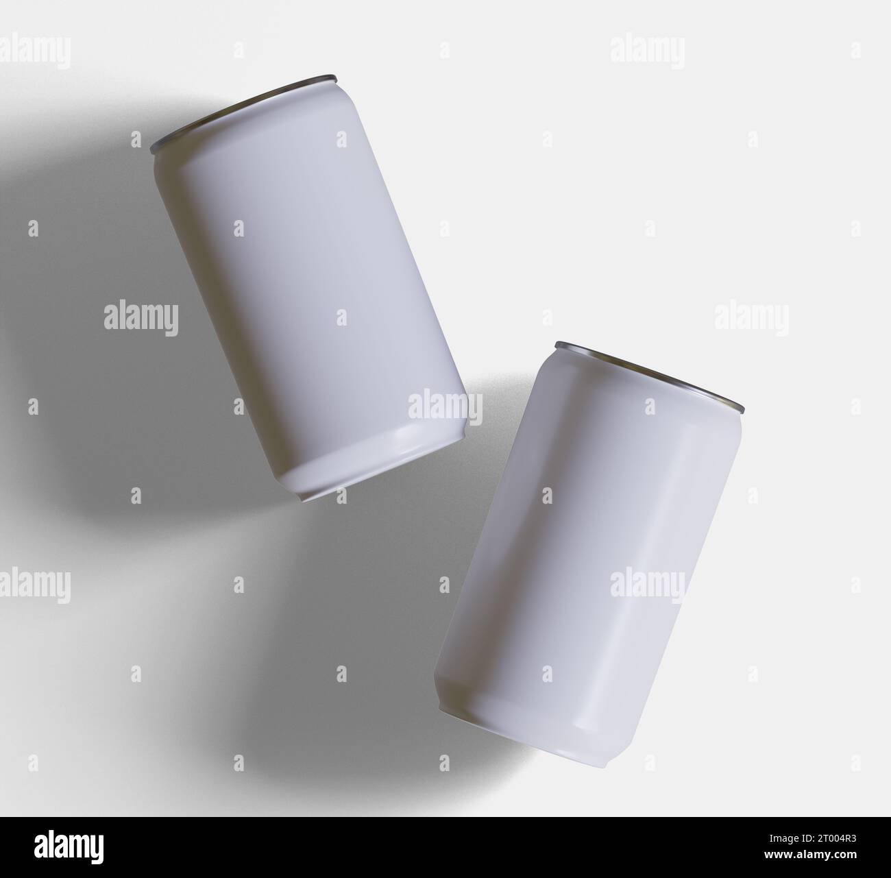 Soda can white color or solid color and realistic texture rendering 3D ...