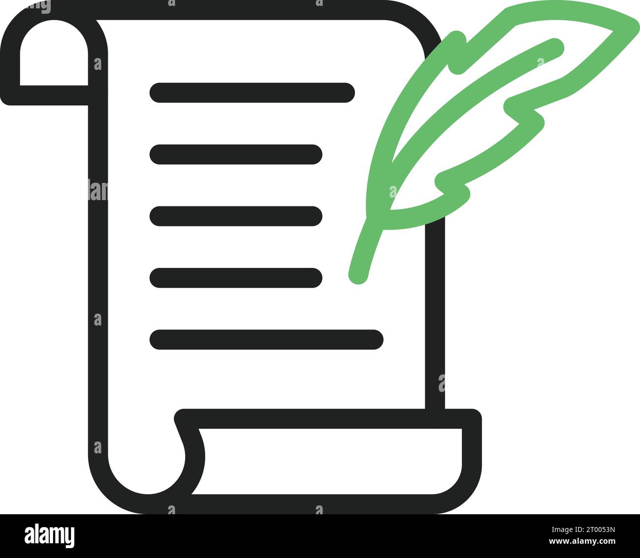 Scroll icon vector image. Suitable for mobile application web application and print media Stock ...