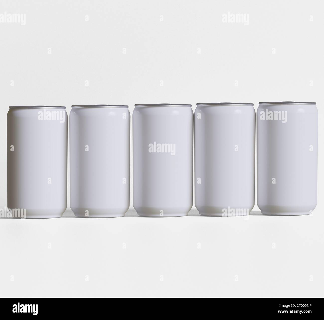 Soda can white color or solid color and realistic texture rendering 3D ...