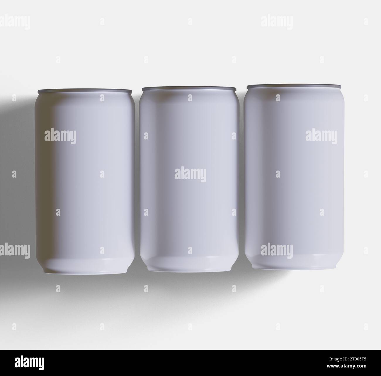 Soda can white color or solid color and realistic texture rendering 3D ...