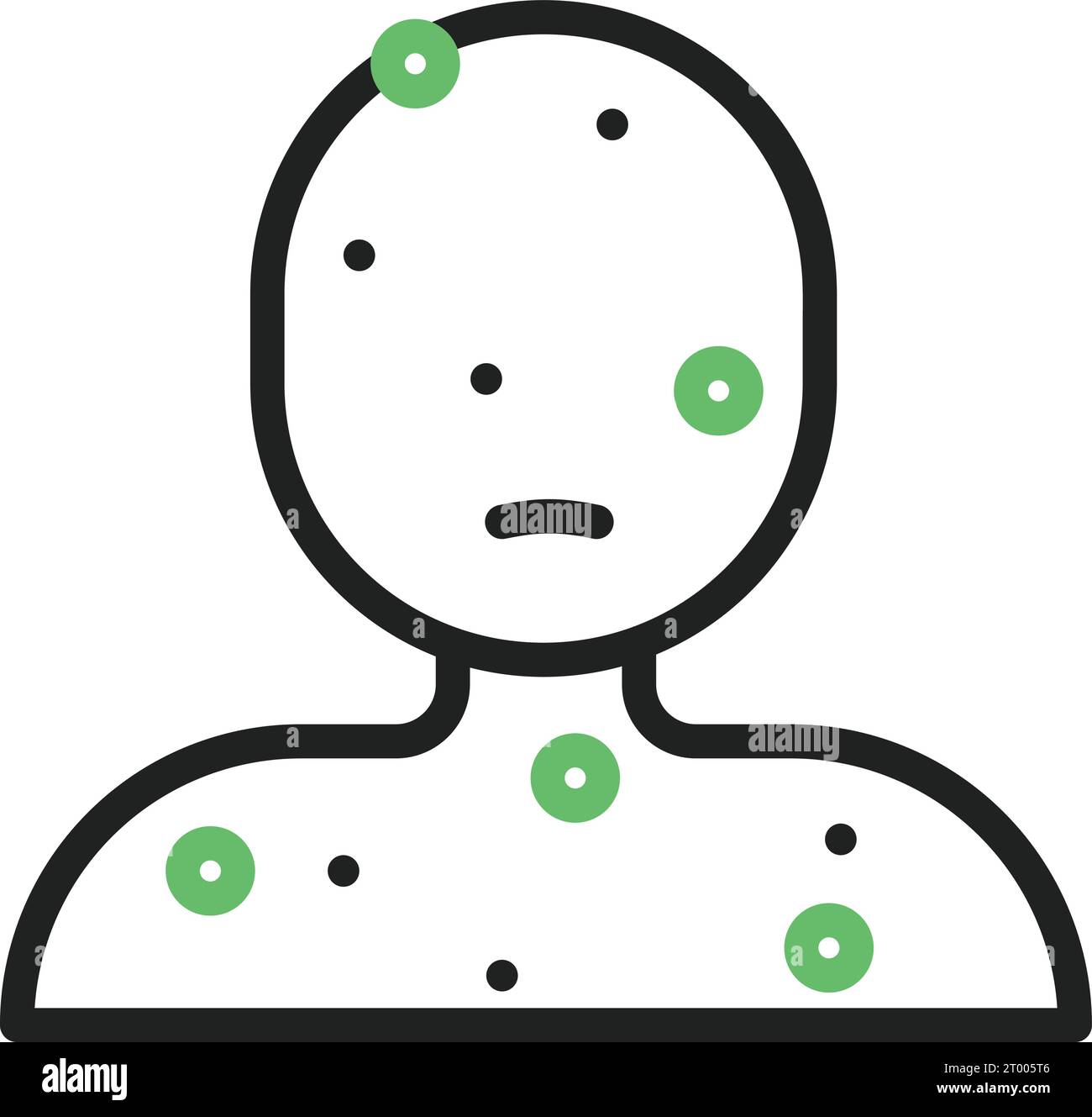 Skin Disease icon vector image. Suitable for mobile application web ...