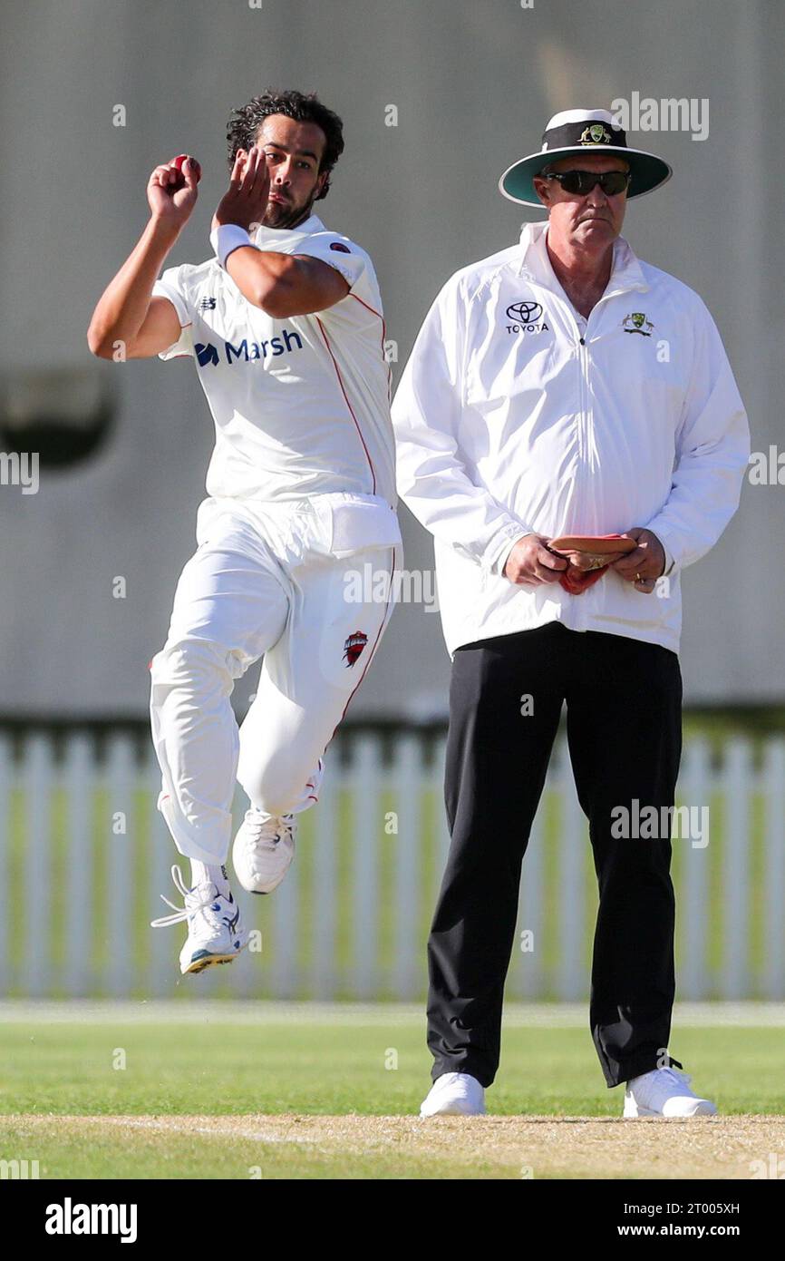 Adelaide, Australia. 03rd Oct, 2023. Wes Agar of the Redbacks during ...