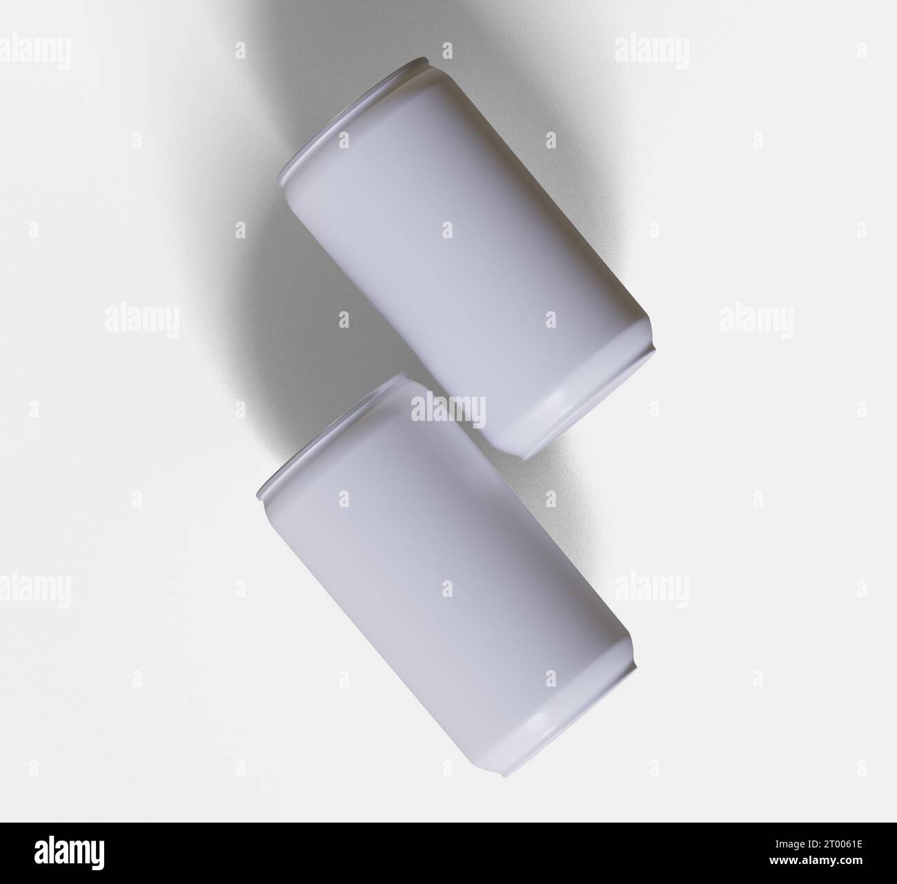 Soda can white color or solid color and realistic texture rendering 3D ...