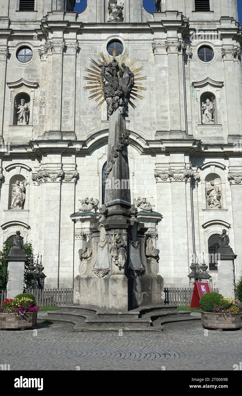 Holy Trinity Column in Spital am Pyhrn Stock Photo - Alamy