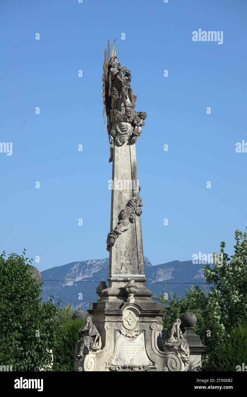 Holy Trinity Column in Spital am Pyhrn Stock Photo - Alamy