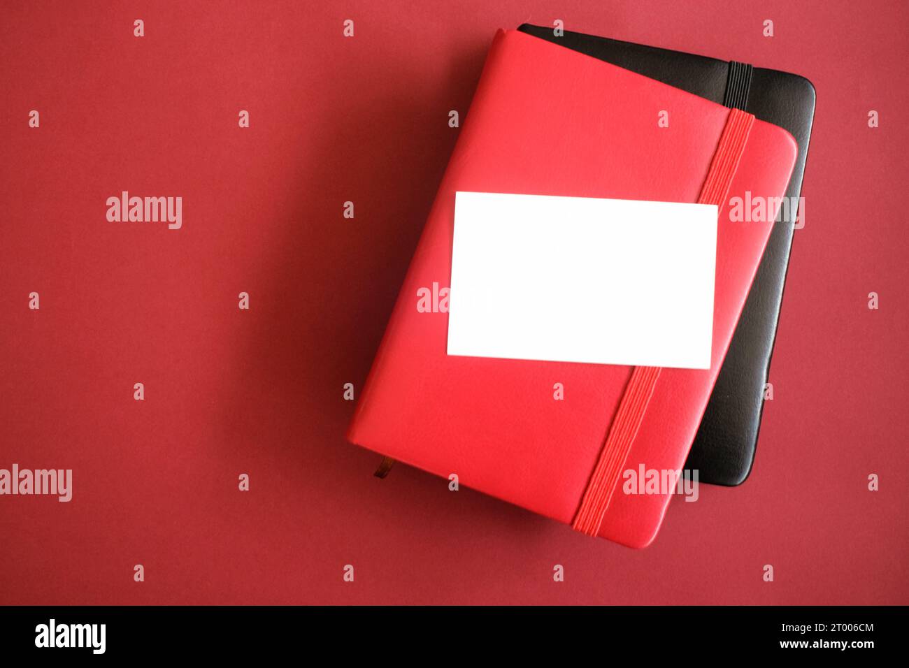 Mockup of business card white paper on background Stock Photo - Alamy