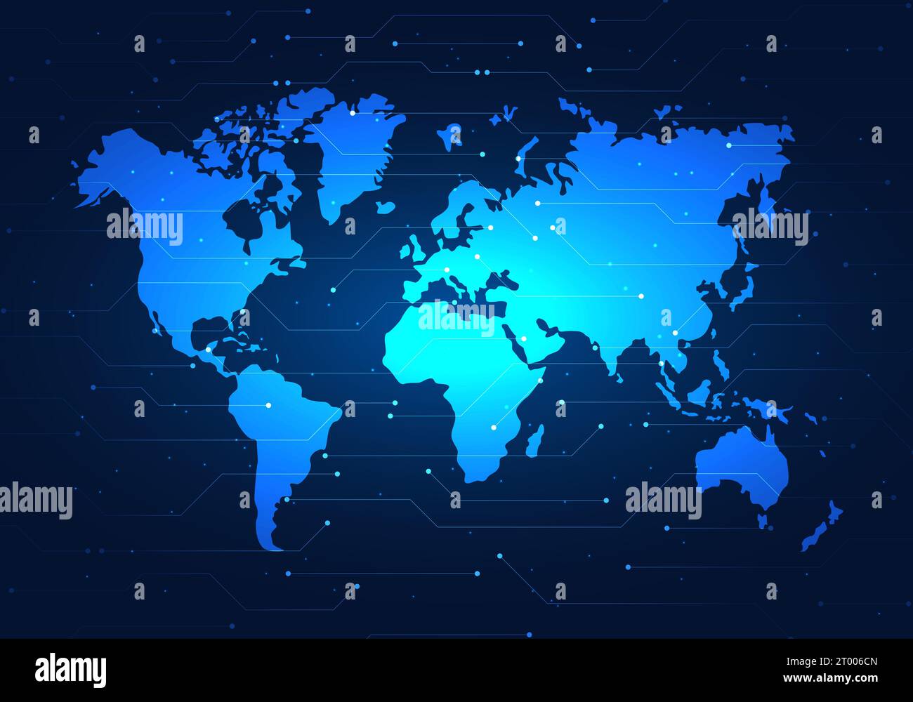 Technology background world map that connects people together Let ...