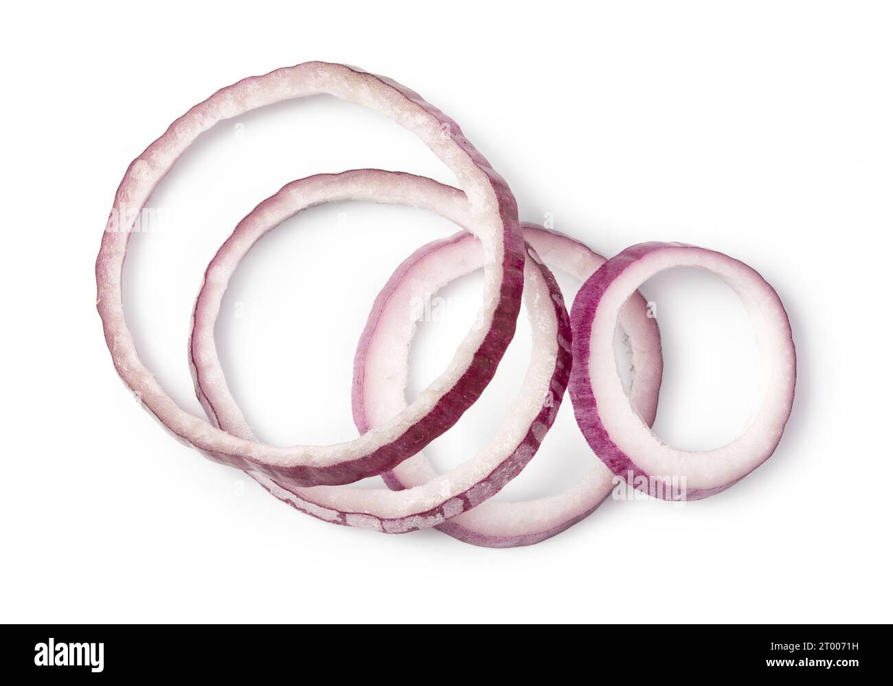 Sliced red onion ring Stock Photo - Alamy