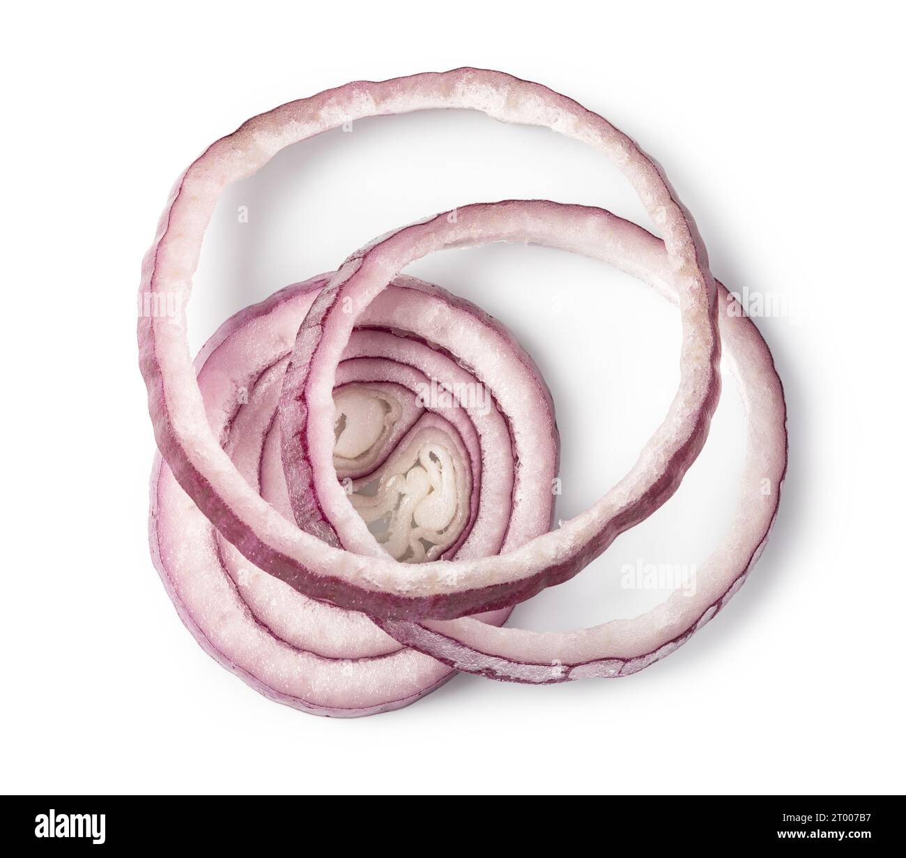 Sliced red onion ring Stock Photo - Alamy