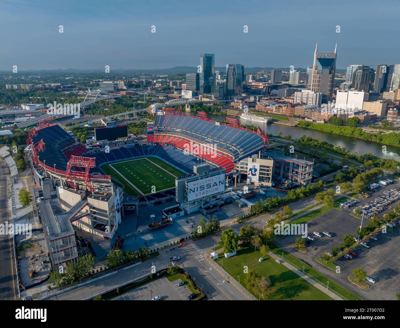 Aerial View Of Nissan Stadium, Home Of The National Football Leagues ...