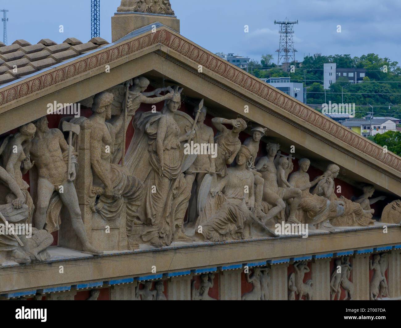 Aerial View Of The Parthenon In Centennial Park In Nashville Tennessee Stock Photo - Alamy