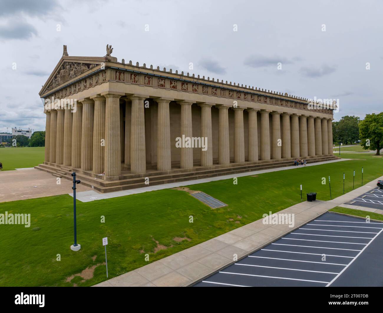 Aerial View Of The Parthenon In Centennial Park In Nashville Tennessee Stock Photo - Alamy