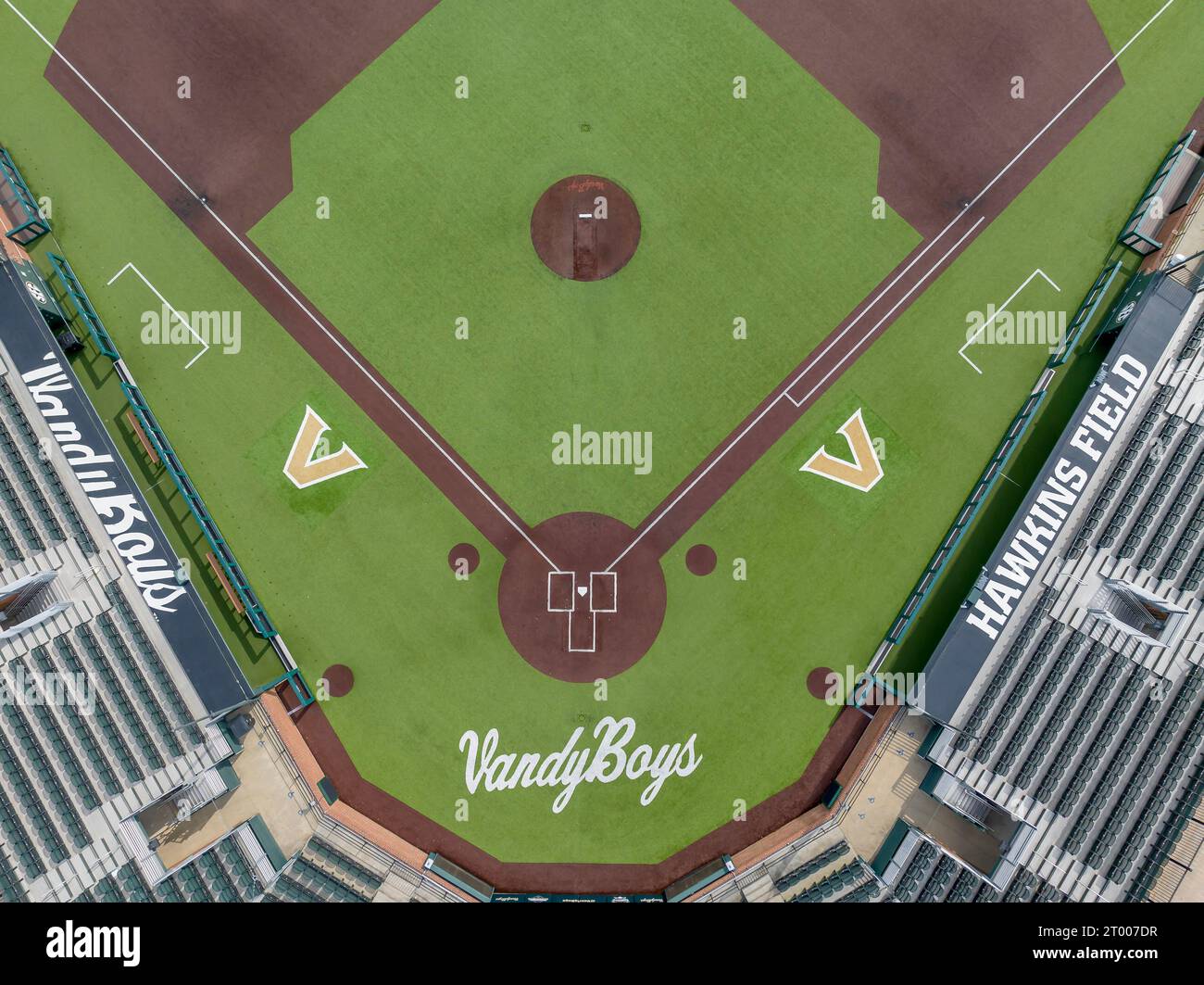Aerial View Of Vanderbilt University Located In Nashville Tennessee ...