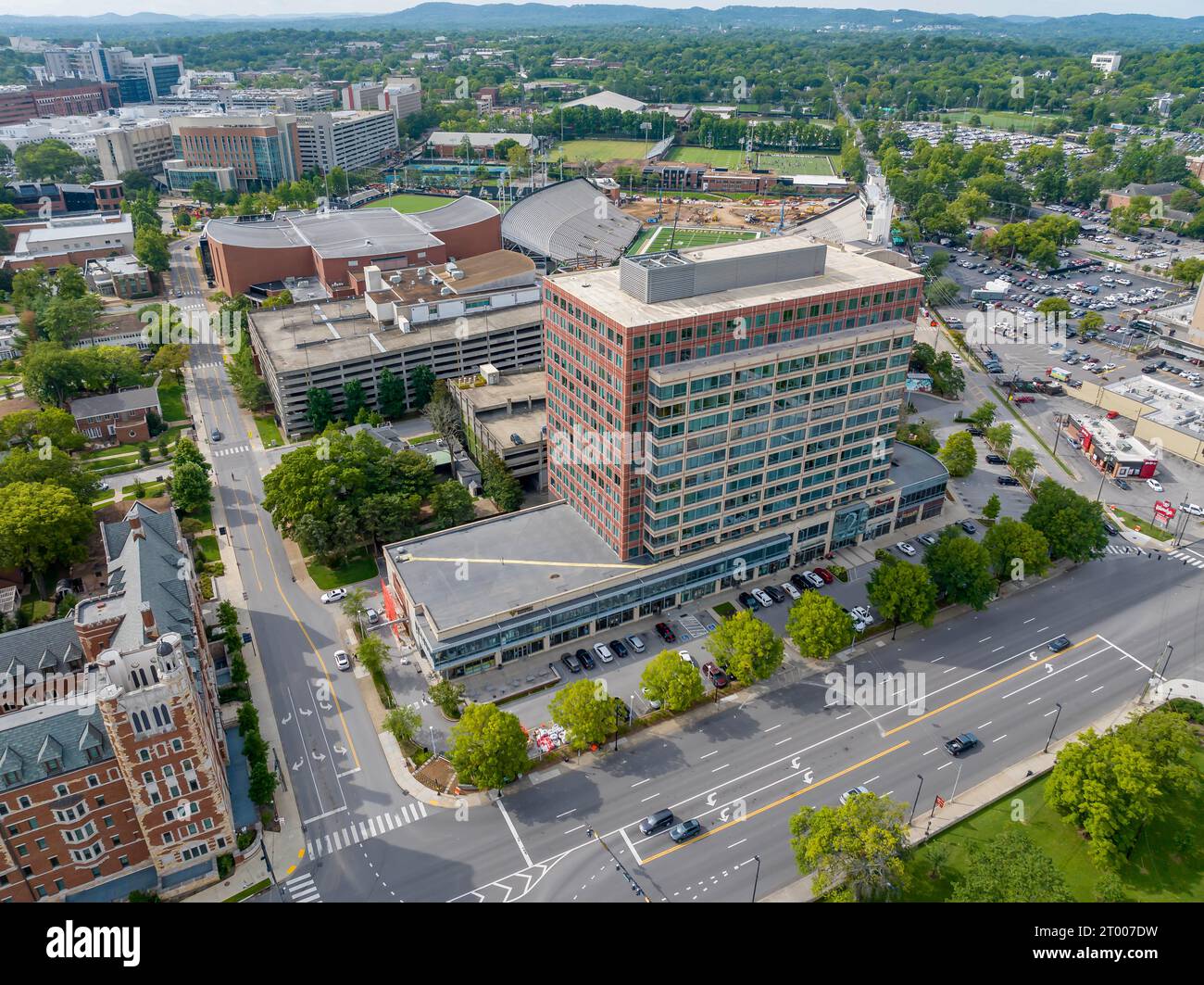 Aerial View Of Vanderbilt University Located In Nashville Tennessee ...