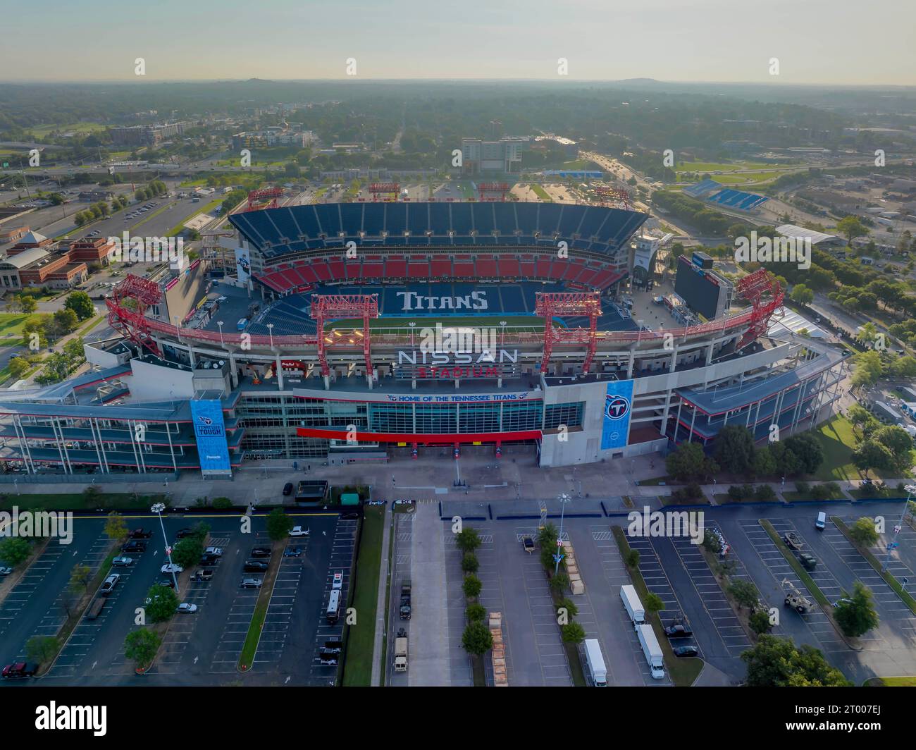 Aerial View Of Nissan Stadium, Home Of The National Football Leagues ...