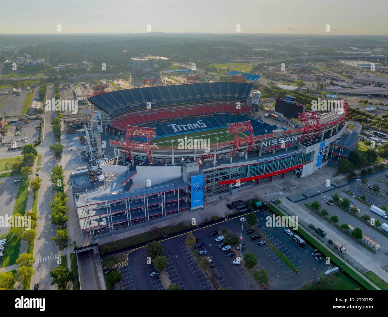 Aerial View Of Nissan Stadium, Home Of The National Football Leagues ...