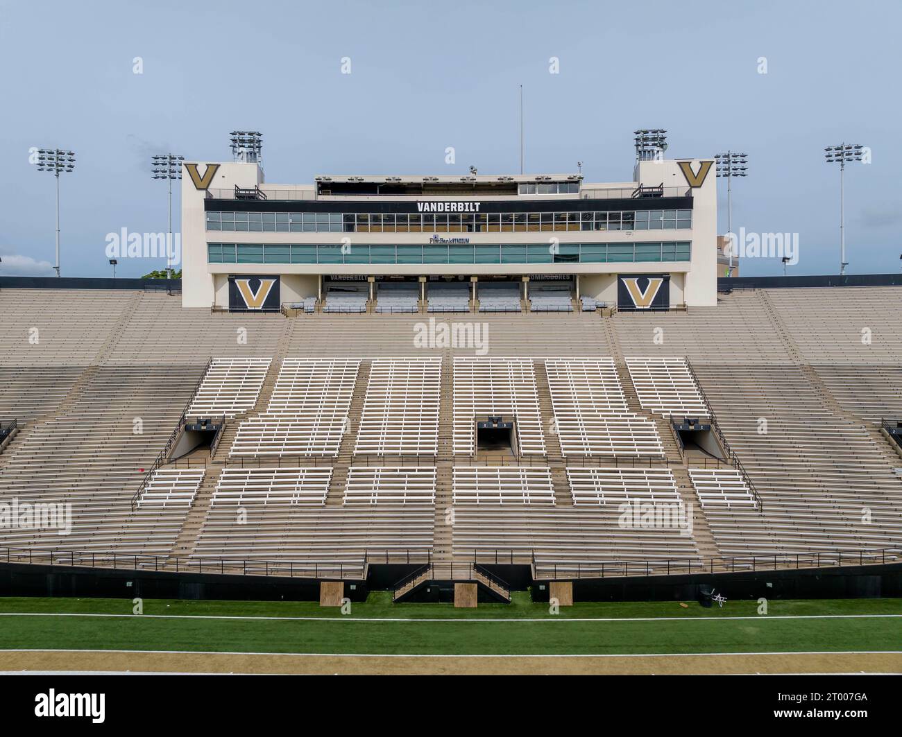 Aerial View Of First Bank Stadium On The Vanderbilt University Campus ...
