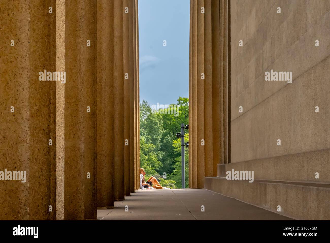 Aerial View Of The Parthenon In Centennial Park In Nashville Tennessee Stock Photo - Alamy