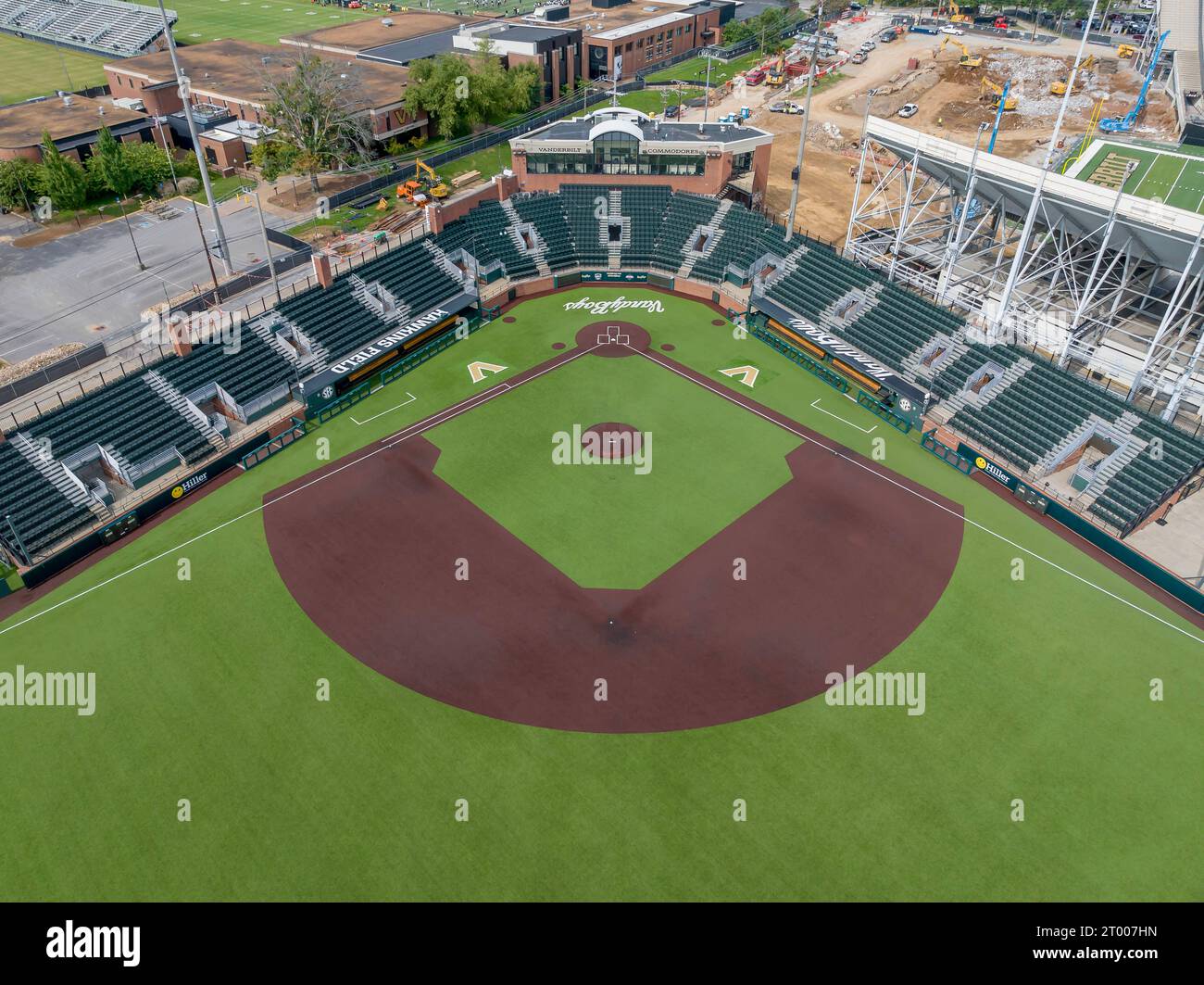 Aerial View Of Vanderbilt University Located In Nashville Tennessee ...